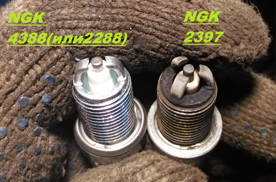 1.6 CFNA свечи NGK 4388 \\ NGK 2397 \\ NGK 2288 — Skoda Fabia Mk2, 1,6 ...