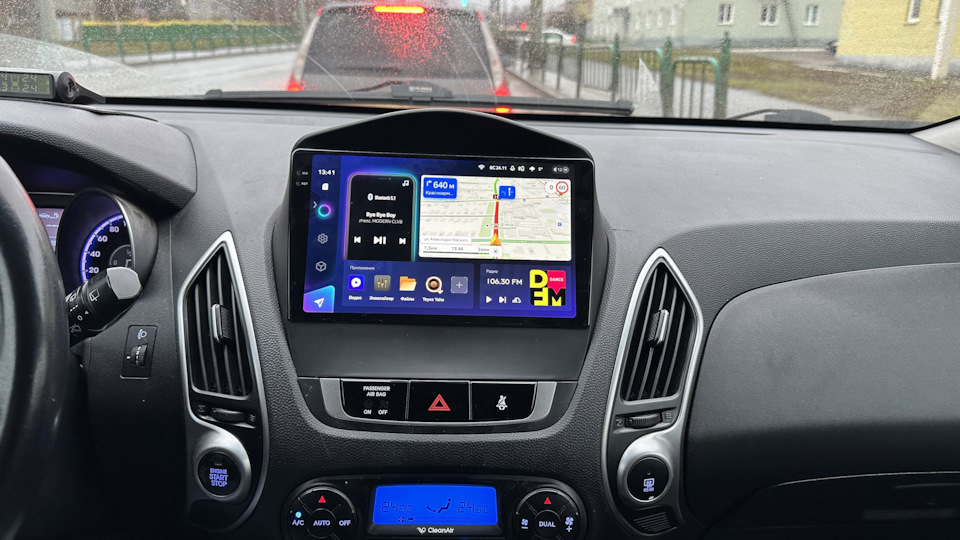 #6. Установка ГУ Teyes CC3 2K 4+32 на Hyundai IX35 — Hyundai ix35, 2 л ...