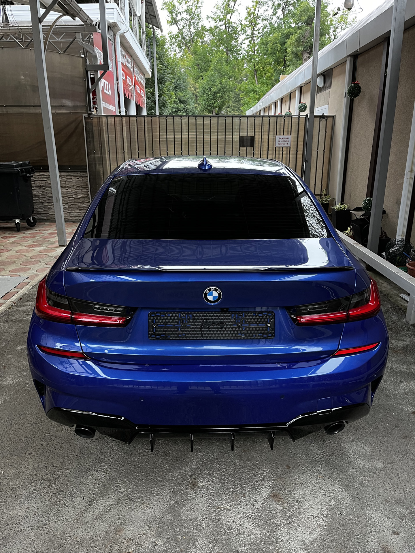 Диффузор, пороги, спойлер, полосы, рамки — BMW 3 series (G20), 2 л ...