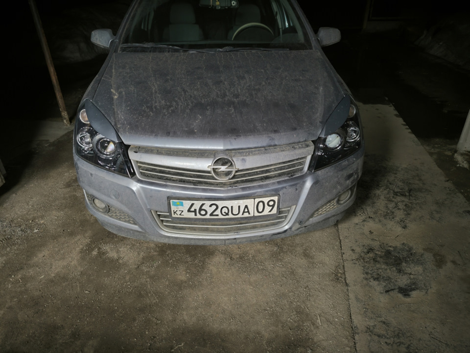 Отполировали и почистили фары полностью — Opel Astra H, 1,6 л, 2007 ...