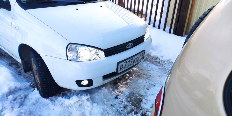 Установка птф на калину — Lada Калина Универсал (1G), 1,6 л, 2011 года ...