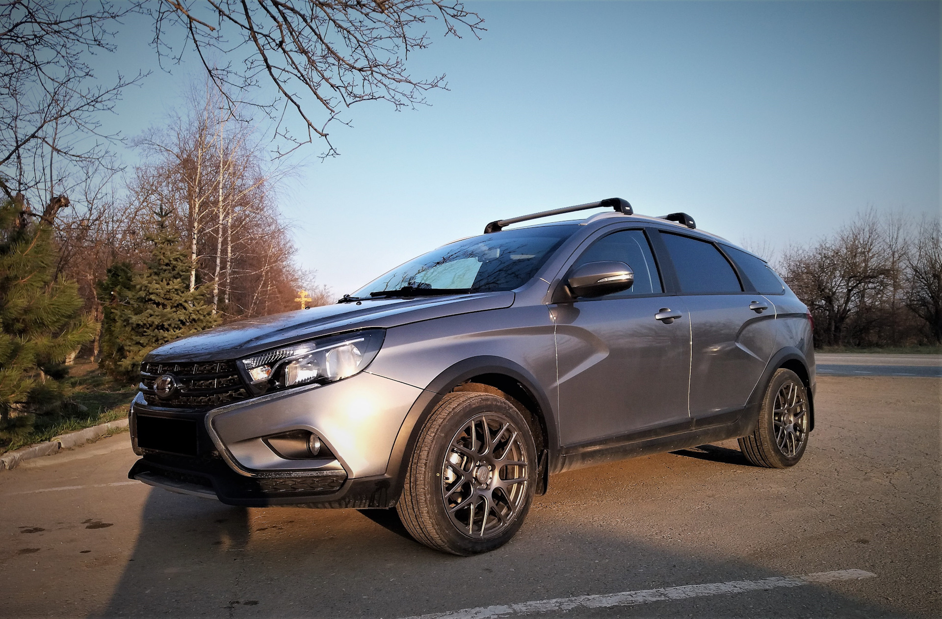 Thule 9591 Nitto 830plus подстаканники — Lada Vesta SW Cross (1G), 1,8 ...