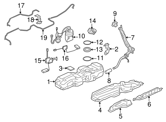 WFN500021 Хомут топливного бака Jaguar Land Rover | Запчасти на DRIVE2
