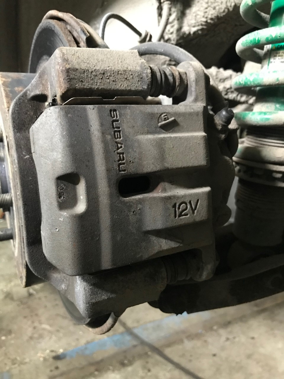 17. Задние вентилируемые 290 тормоза — Subaru Impreza (GE/GH), 2 л ...