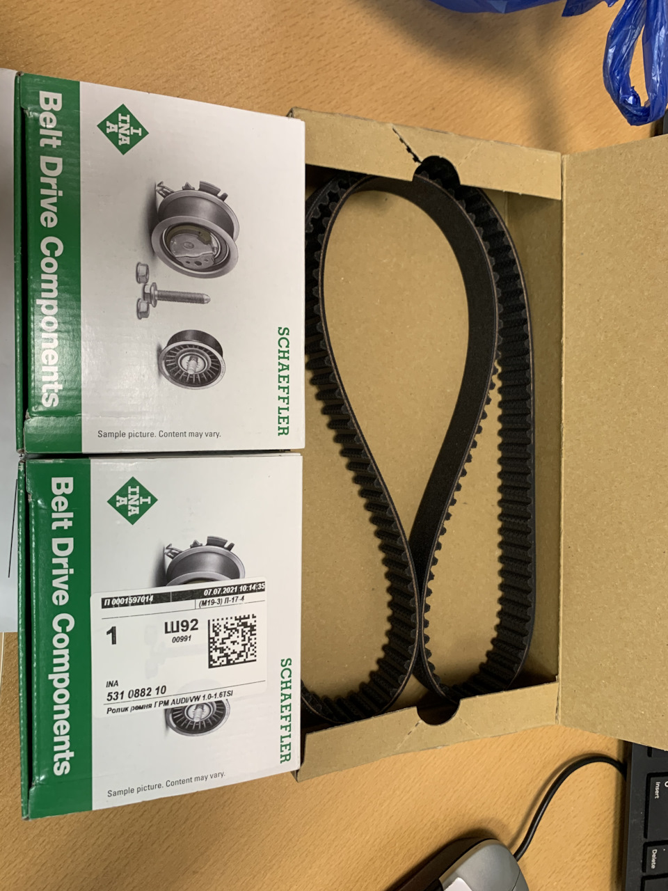 531088210 Ролик натяжителя ремня ГРМ INA | Запчасти на DRIVE2