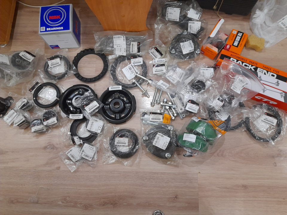 Замена всей подвески — Mitsubishi Grandis, 2,4 л, 2007 года | плановое ...