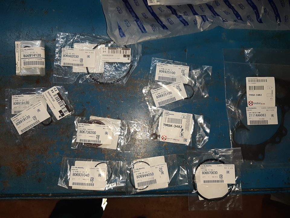 Устранение течи плиты грм ez30. — Subaru Outback (BP), 3 л, 2005 года ...