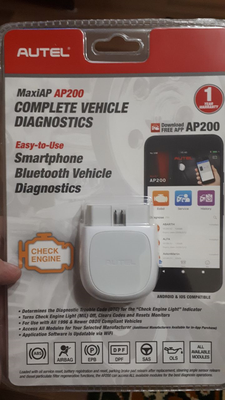 OBD II AUTEL MaxiAP200 — Toyota Aygo (1G), 1 л, 2008 года | электроника | DRIVE2