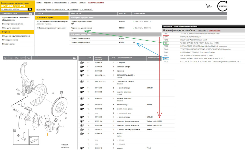 Замена тормозных дисков. — Volvo XC90 (2G), 2 л, 2016 года | запчасти ...