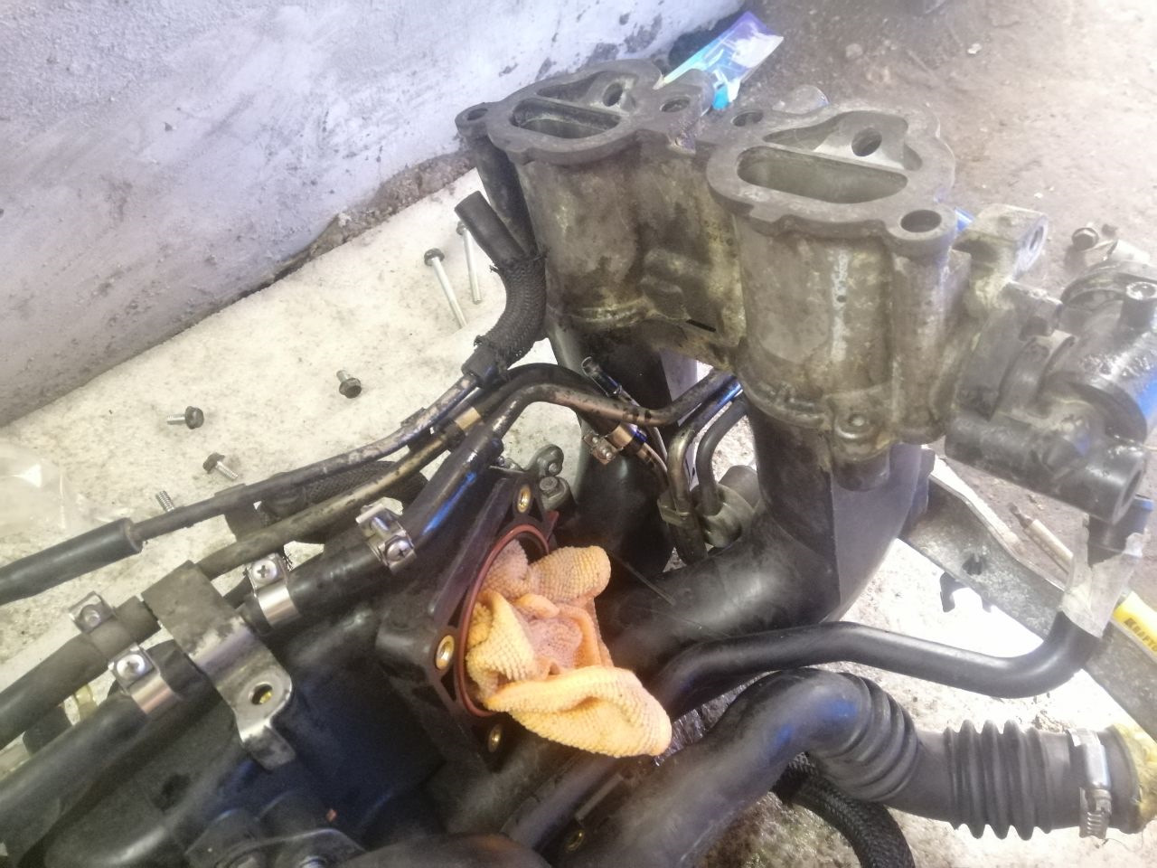 Патрубок ВКГ, Впускной коллектор и затравка про Турбину) — Subaru ...
