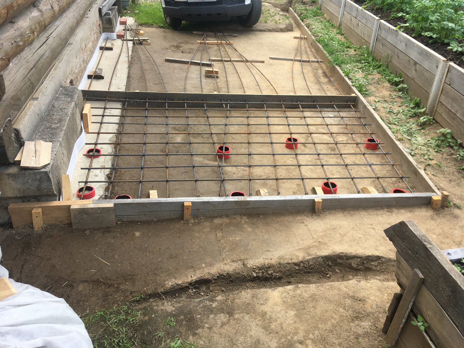 Бетонирование площадки под автомобиль на даче – часть четвертая ...