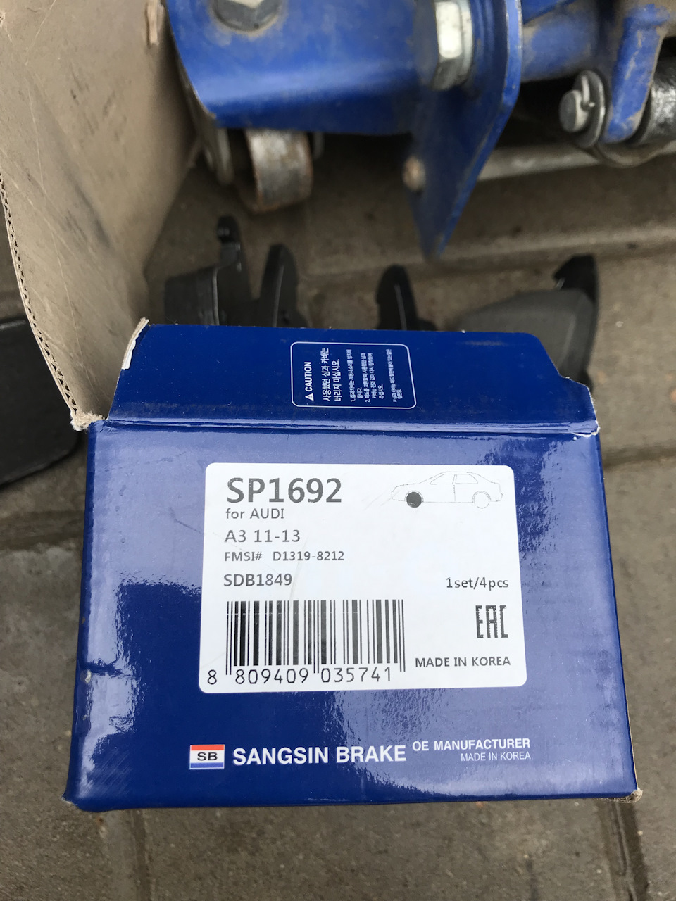 SP1692 Колодки тормозные передние SANGSIN | Запчасти на DRIVE2