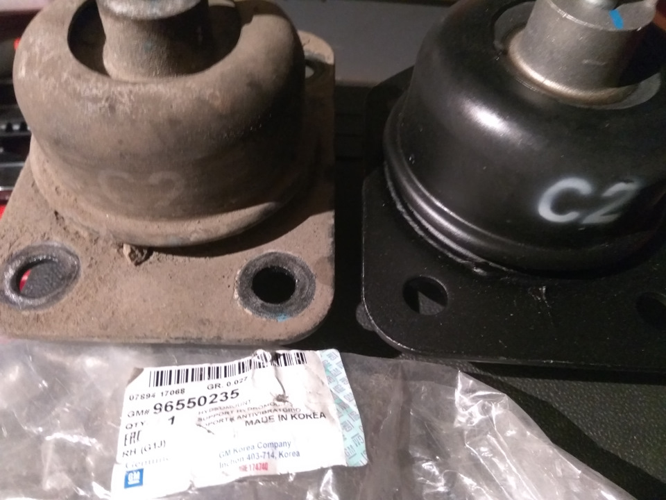 96550235 Опора двигателя перед.правая (1.4/1.6) GM | Запчасти на DRIVE2