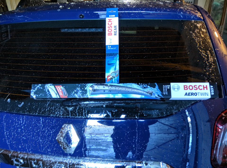 Дворники полный комплект.Led в габариты — Renault Duster (2G), 1,6 л ...