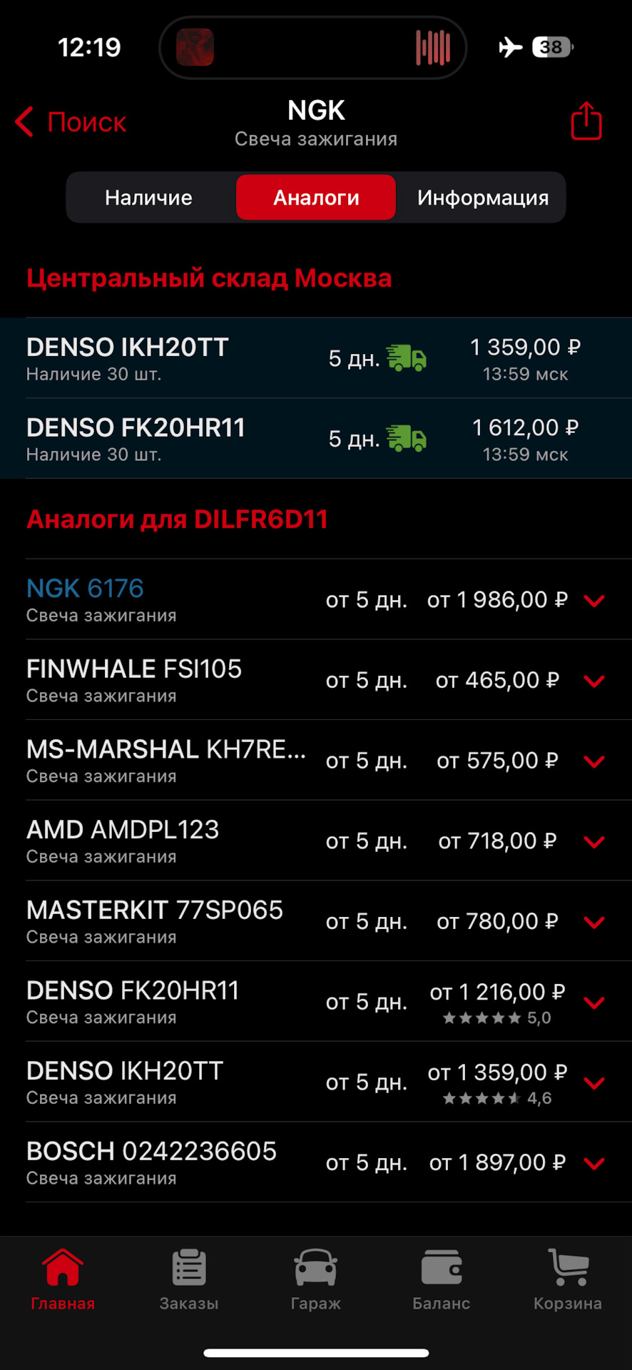 0242236605 Свеча зажигания BOSCH | Запчасти на DRIVE2