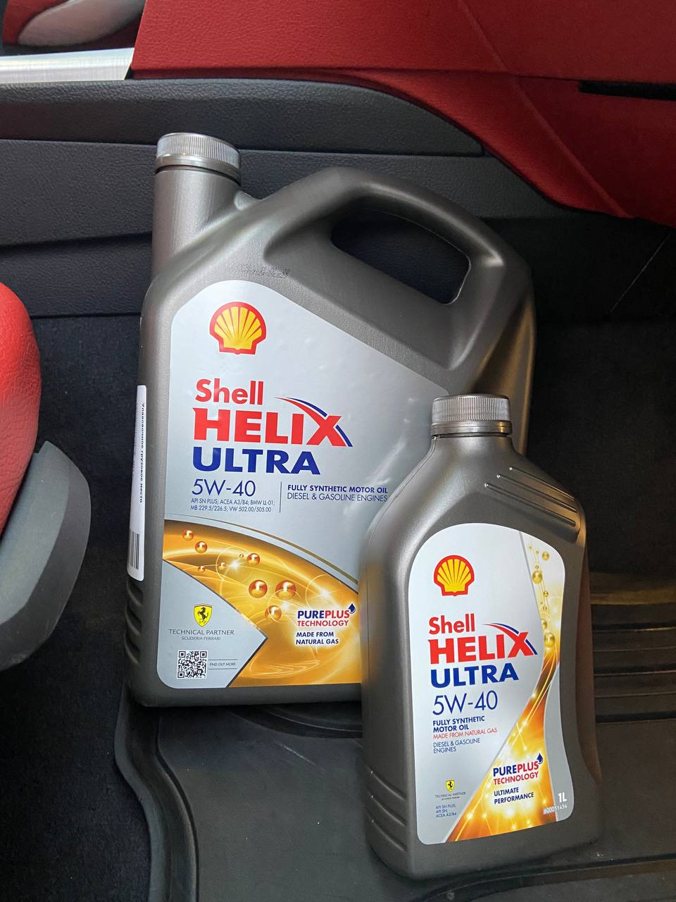 №34.Замена масла ДВС (Shell Helix Ultra 5W-40) — BMW 4 series Gran Coupe (F36), 2 л, 2017 года ...