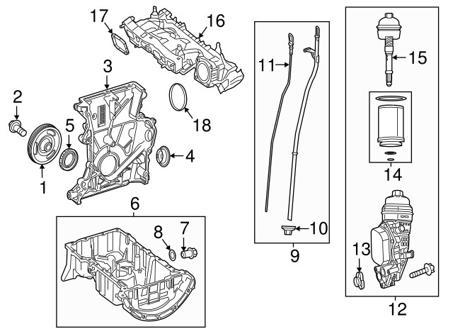 A2700100068 Крышка картера коленвала боковая Mercedes | Запчасти на DRIVE2