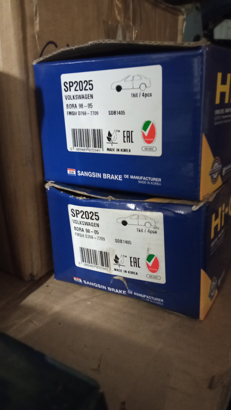 SP2025 Колодки тормозные передние sp2… SANGSIN | Запчасти на DRIVE2