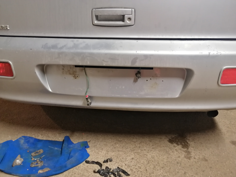Подсветка заднего номера — Mitsubishi Lancer IX, 2 л, 2005 года ...