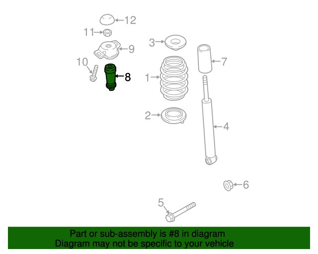 5Q0511357J упор VAG | Запчасти на DRIVE2