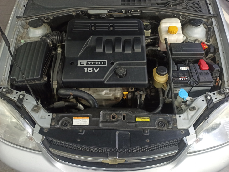 Эстетика подкапотного пространства)) — Chevrolet Lacetti Sedan, 1,6 л ...