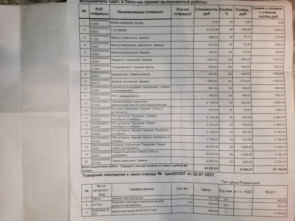ТО 160000км — Toyota Land Cruiser 100, 4,7 л, 2003 года | плановое ТО ...