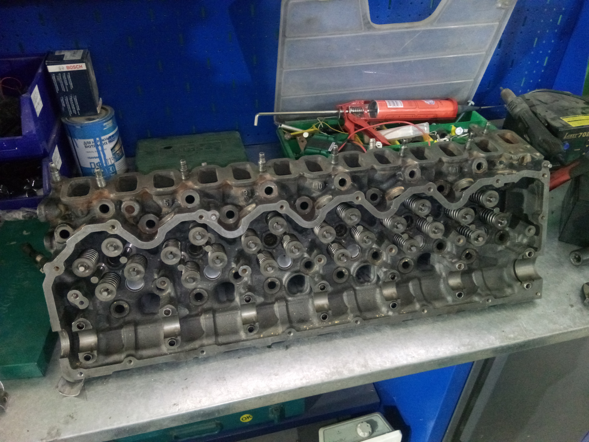 Ремонт двигателя — Toyota Land Cruiser 80, 4,2 л, 1995 года | визит на ...