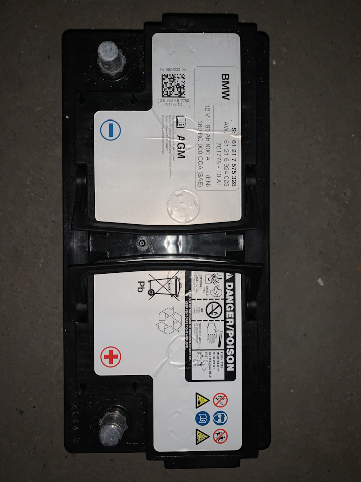 Оригинальный BMW AGM 90 ah. Б/у | 6 000 ₽ в городе Оренбург | DRIVE2