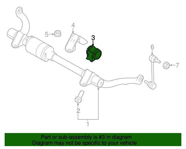 LR048451 Изолятор стабилизатора Jaguar Land Rover | Запчасти на DRIVE2