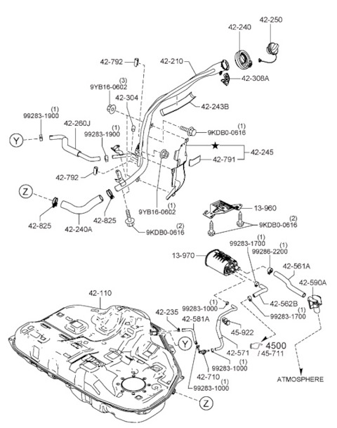 9KDB00616 Болт d=6мм Mazda | Запчасти на DRIVE2