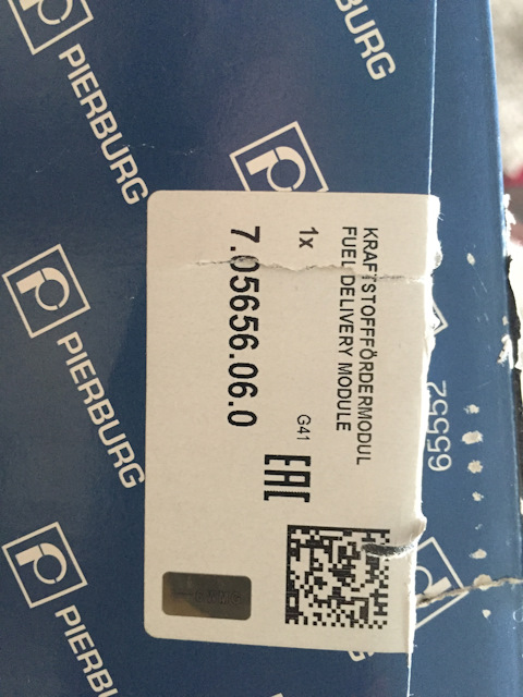 705656060 Модуль в сборе с бензонасосом PIERBURG | Запчасти на DRIVE2