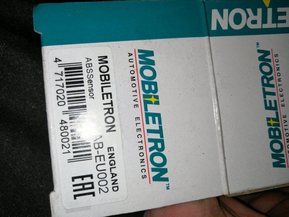 ABEU002 Датчик ABS MOBILETRON | Запчасти на DRIVE2