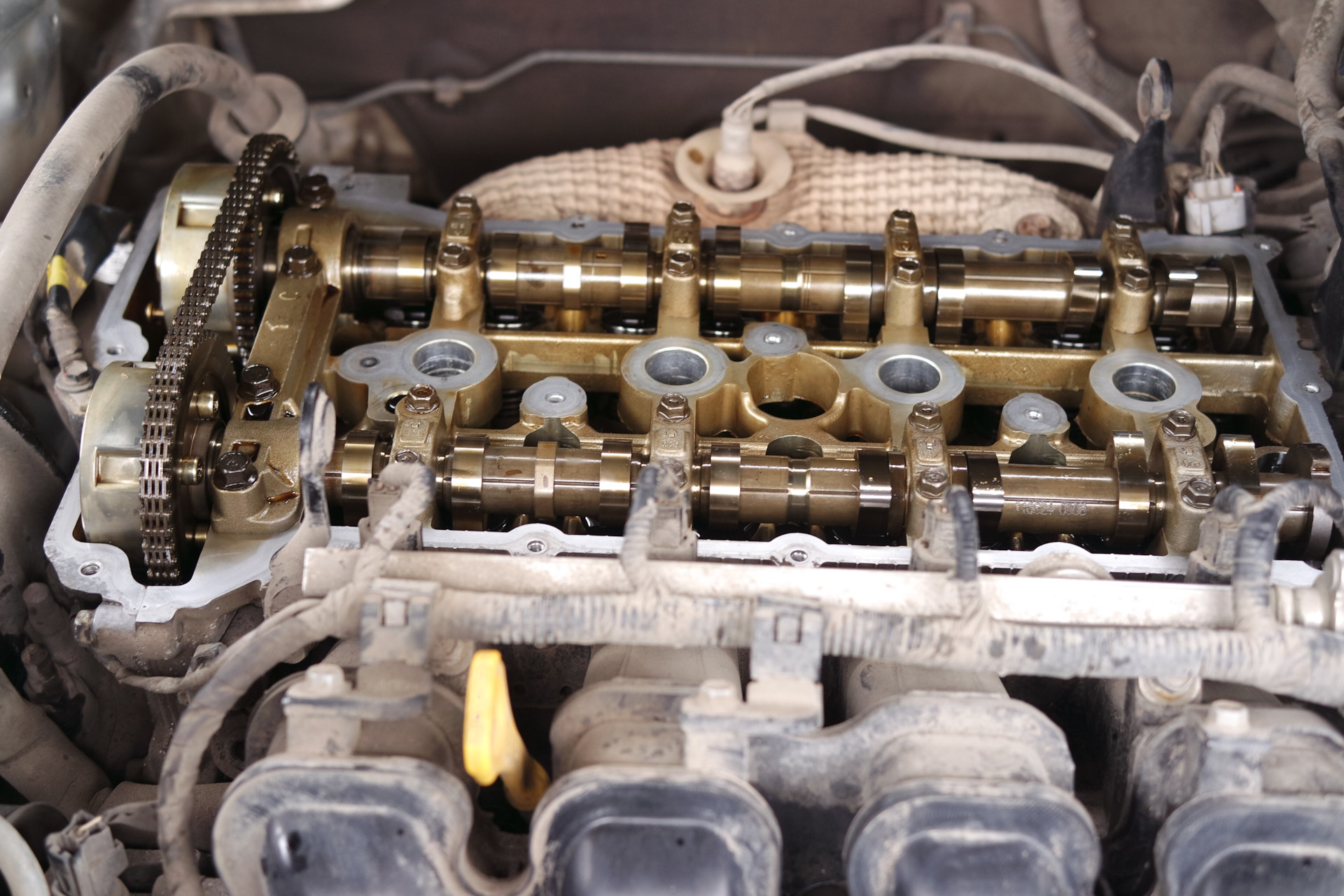 Прокладка клапанной крышки и зазоры клапанов — KIA Sorento (2G), 2,4 л ...