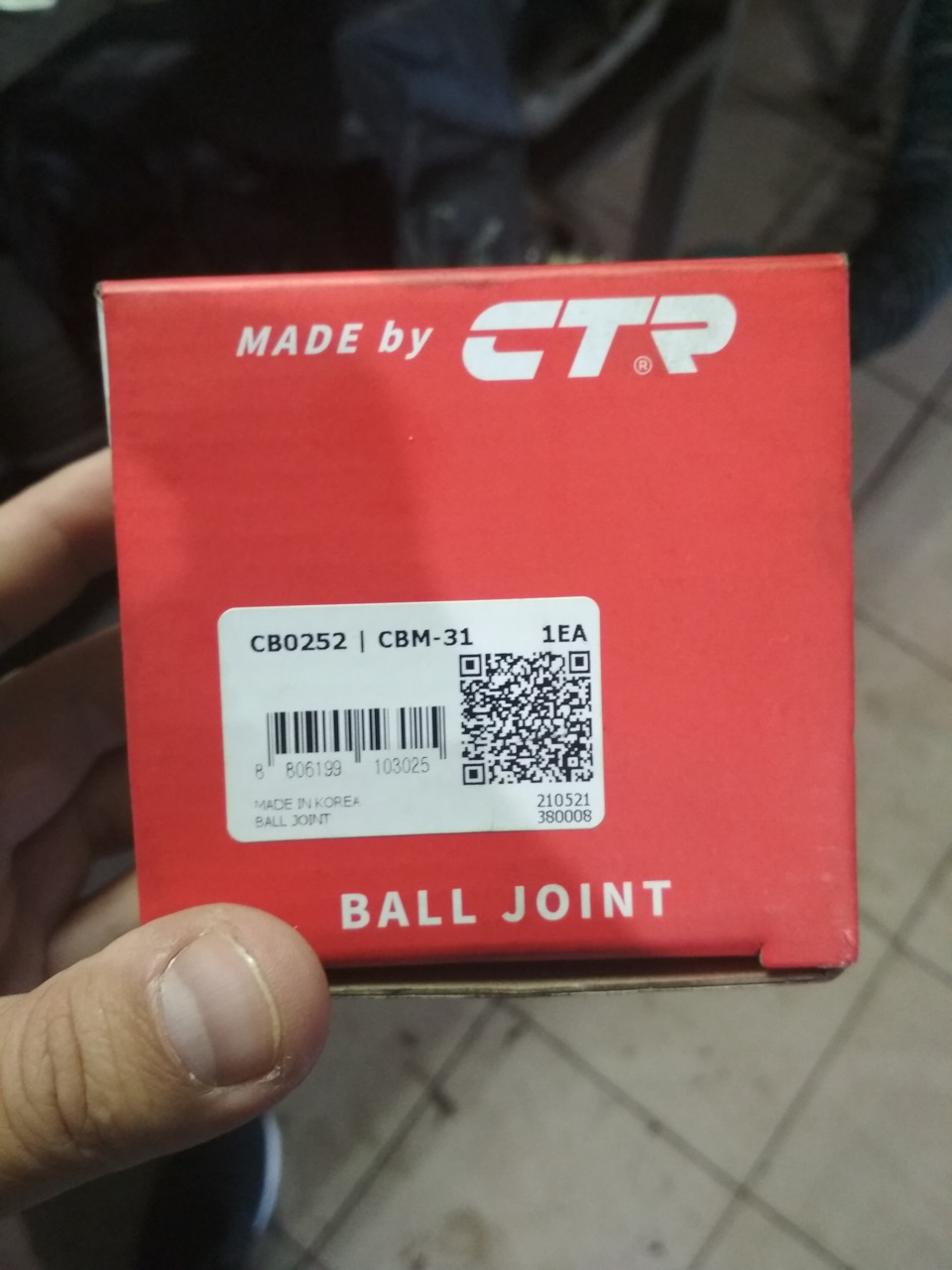 CB0252 Шаровая опора CTR | Запчасти на DRIVE2