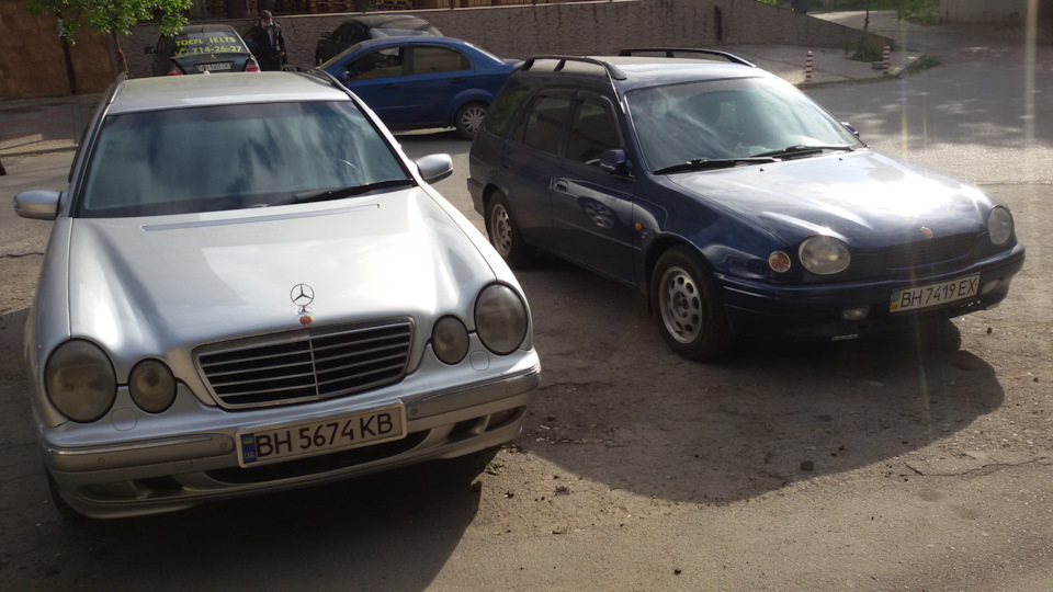 Прошлое и настоящее — Mercedes-Benz E-Class Estate (S210), 4,3 л, 2000 ...