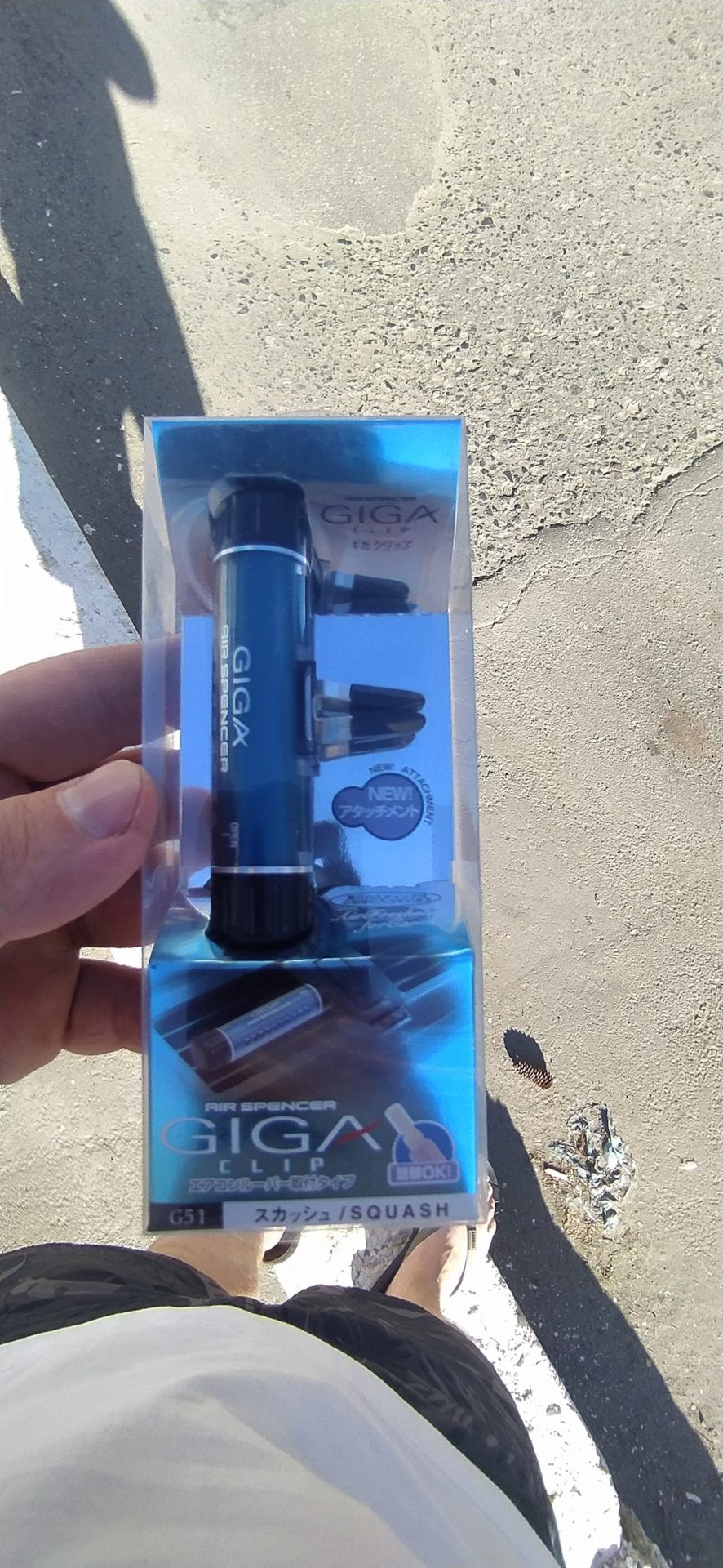 Ароматизатор Eikosha GIGA Clip — SQUASH😎 — Hyundai Santa Fe (2G), 2,4 л ...