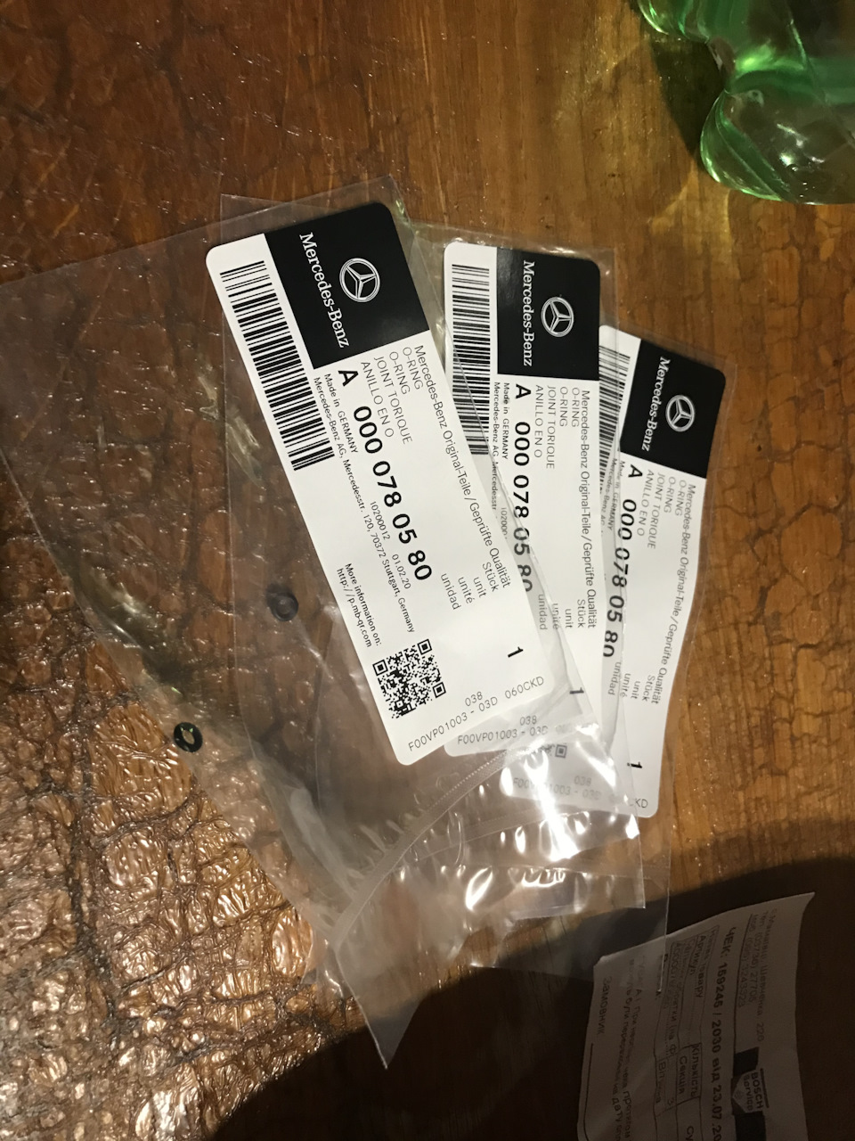 A0000780580 Кольцо уплотнительное форсунки топливной Mercedes ...