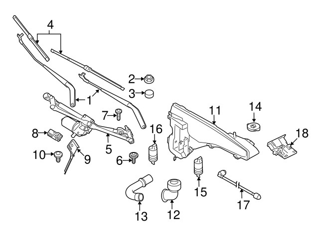 61667292659 Цепь форсунок стеклоомывателя BMW | Запчасти на DRIVE2