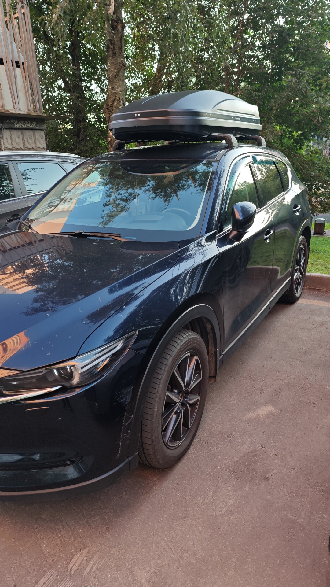 Установка аэродинамических дуг Thule wingbar edge 9595 в черном цвете ...