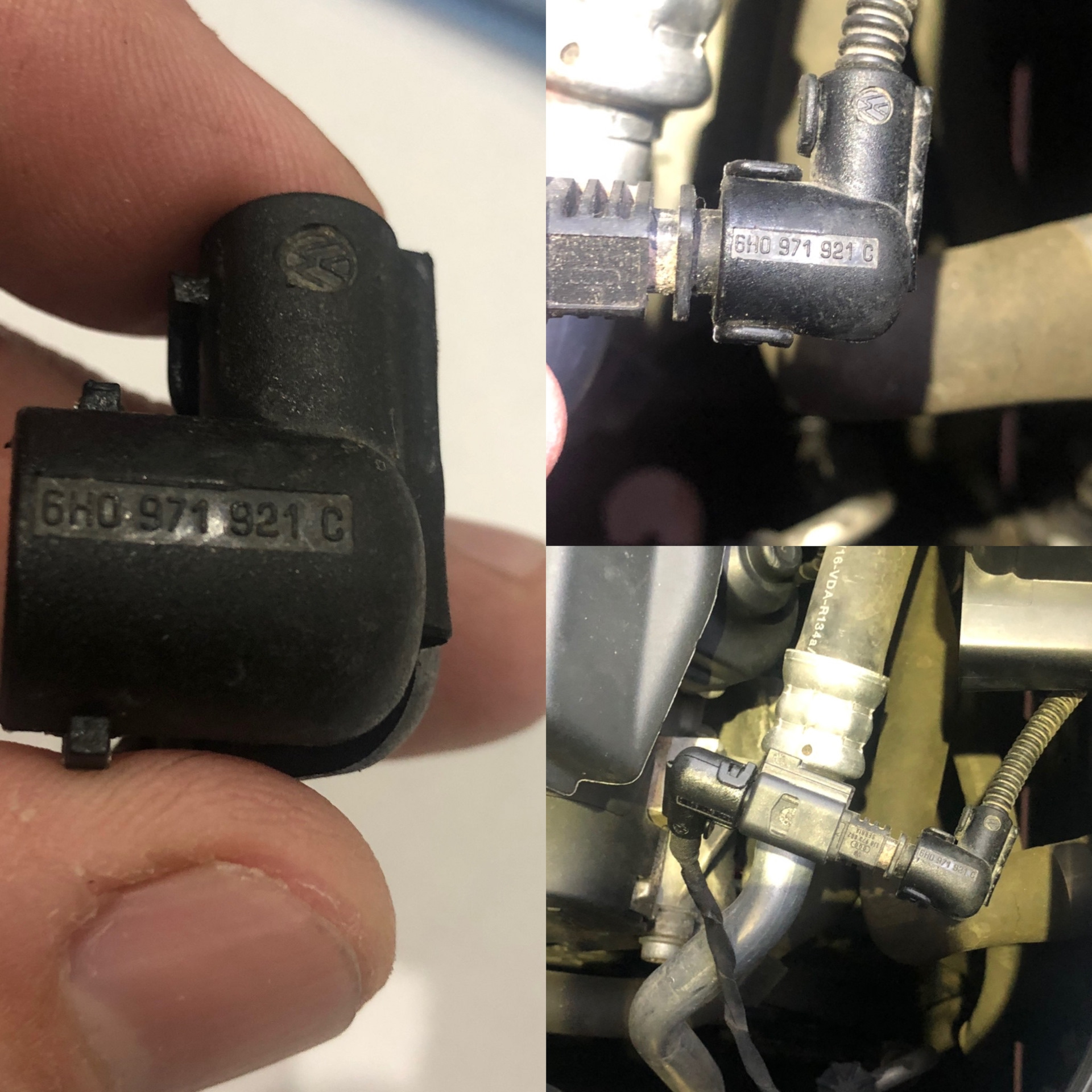 Подкапотные колпачки на разъемы в Tiguan NF — Volkswagen Tiguan (2G), 2 ...