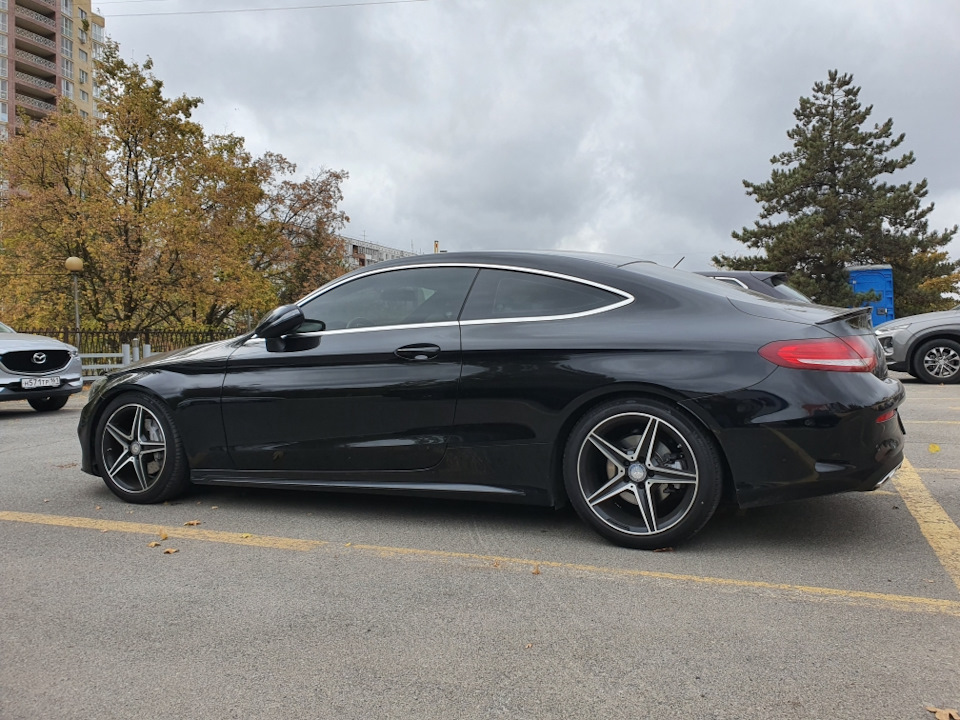 Установка пружин h&r — Mercedes-Benz C-class Coupe (C205), 1,6 л, 2016 года | стайлинг | DRIVE2