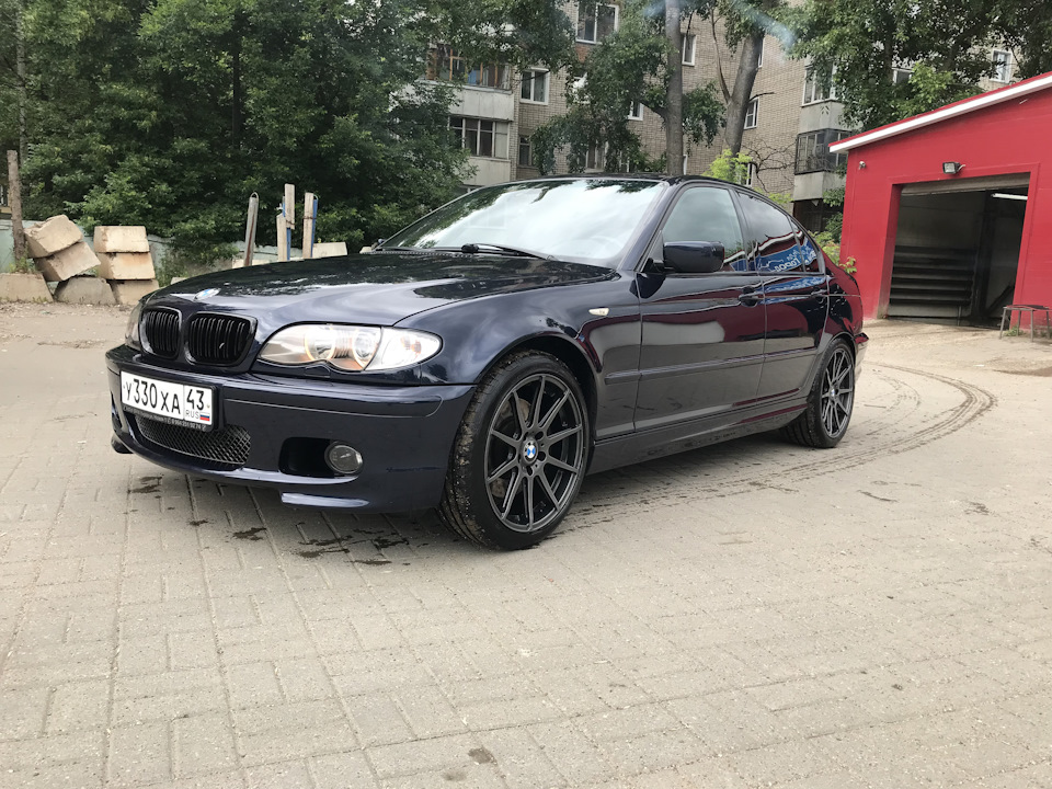 A89 Imperial blau — BMW 3 series (E46), 3 л, 2002 года | кузовной ...