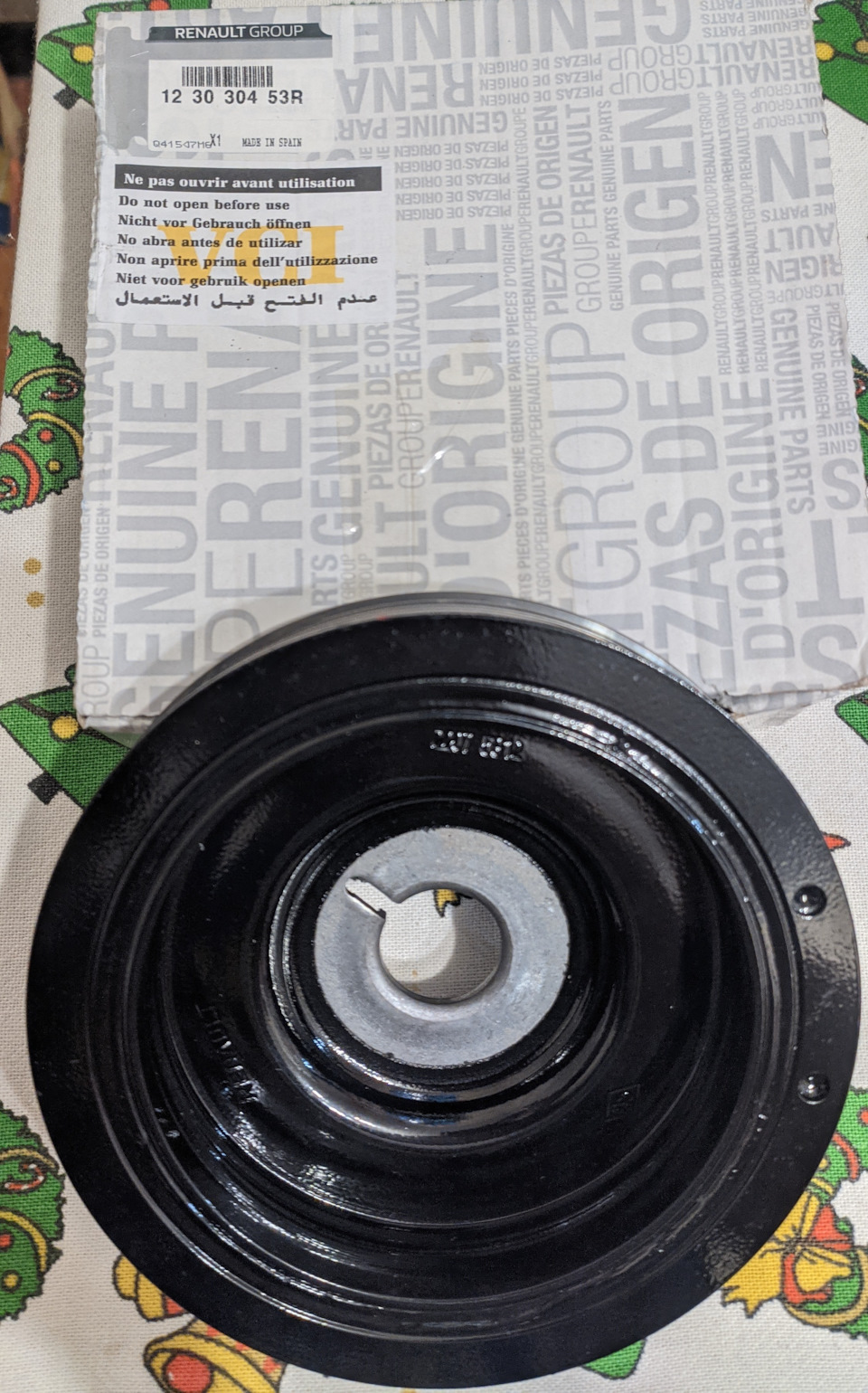 123030453R Шкив коленвала (мет, рез) RENAULT | Запчасти на DRIVE2