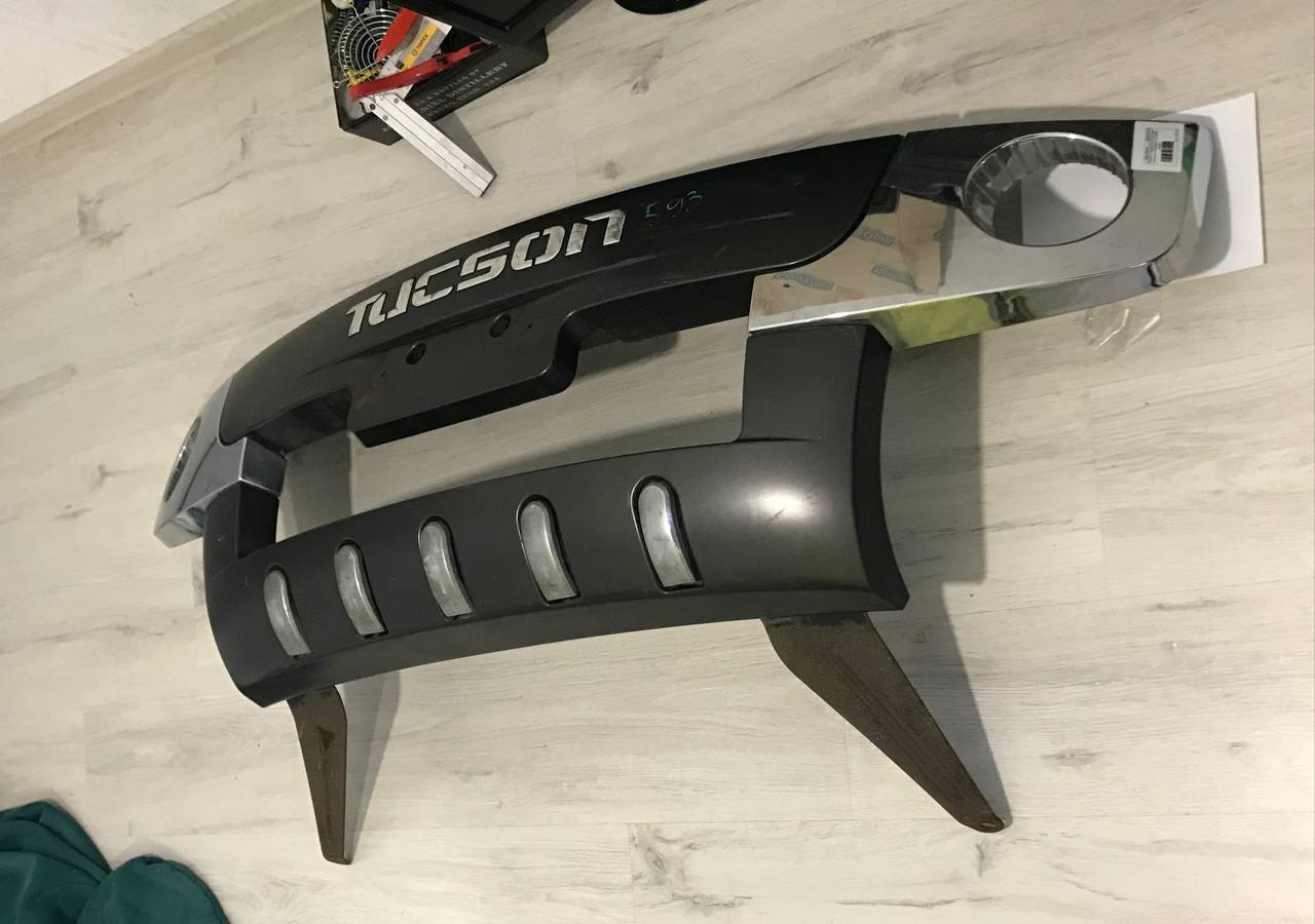 Накладка на передний бампер Mobis на Tucson JM — Hyundai Tucson (JM), 2 ...