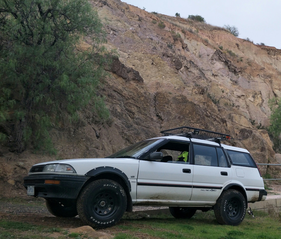 Test suspension offroad — Toyota Corolla (90), 1,6 л, 1988 года ...