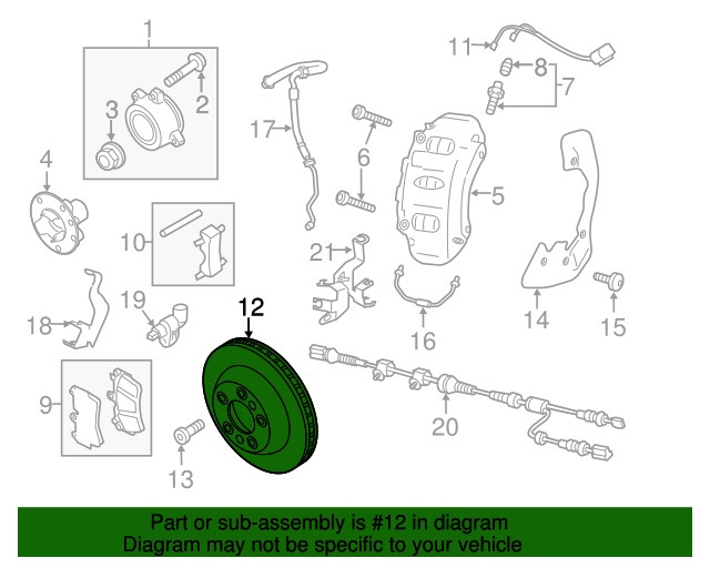 7P6615301A Диск тормозной VAG | Запчасти на DRIVE2