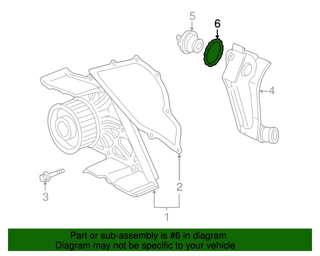 N90136802 Прокладка термостата (60x3,5mm) / Audi, Seat, Skoda, VW VAG ...