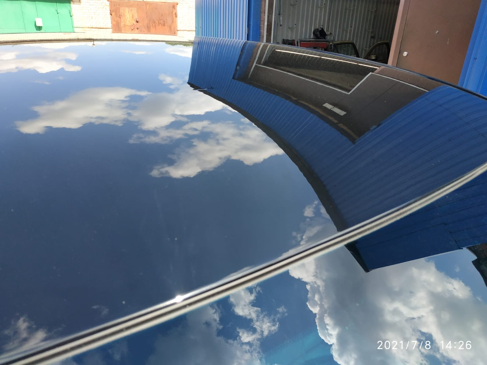 Замена лобового и покраска крыши — Toyota Camry (XV40), 2,4 л, 2008 ...