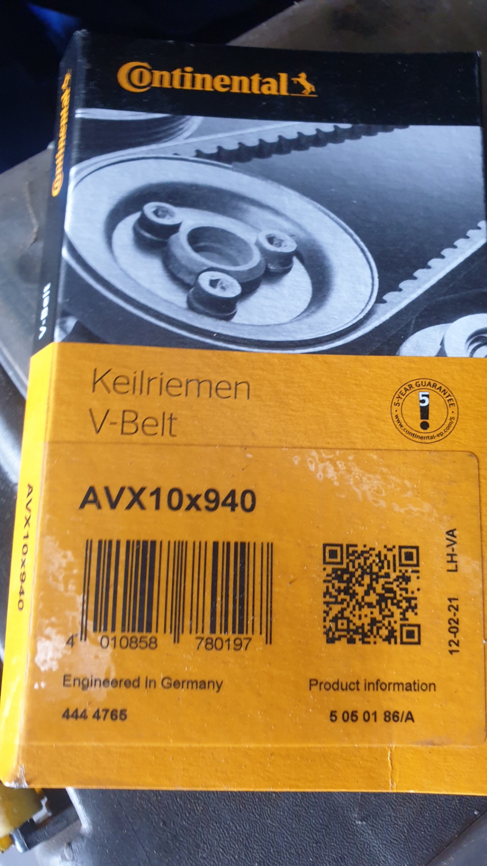 AVX10X940 Ремень клиновой CONTITECH | Запчасти на DRIVE2