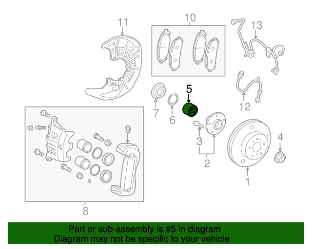 9036945006 Комплект подшипника ступицы колеса TOYOTA LEXUS | Запчасти ...